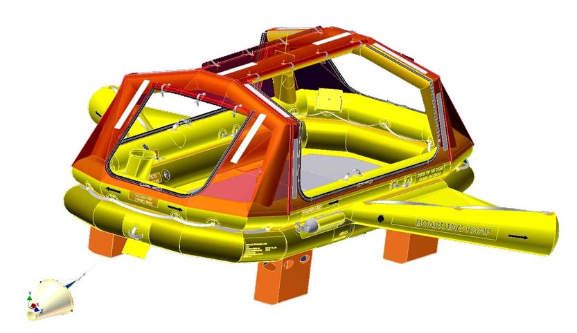 Life Raft, HARD-8 | Life Support International, Inc.